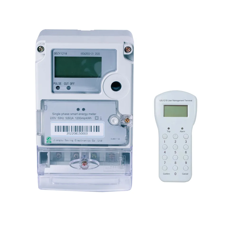 Panel de control de medidor prepagado negro con comunicación GSM Modbus ...